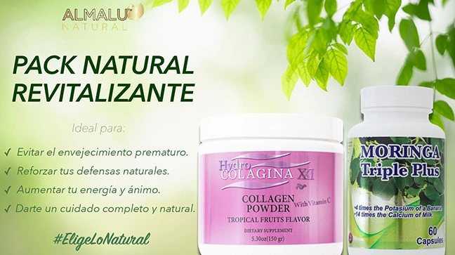Almalu Natural Products - Paga $32.75: Hydrocolagina + Moringa Triple ...